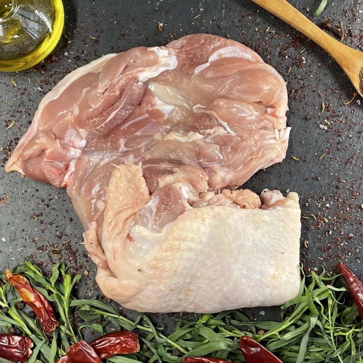 Boneless Chicken Legs (Skin On) – Alex Food Service